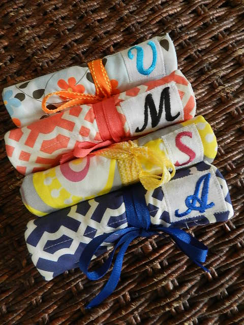 Travel Jewelry Roll With Personalized Monogram on Luulla